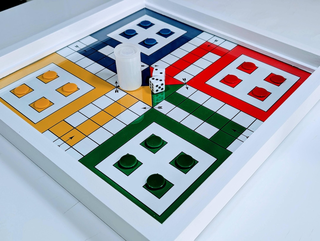Ludo Board Game With Dice and Tokens - Etsy UK
