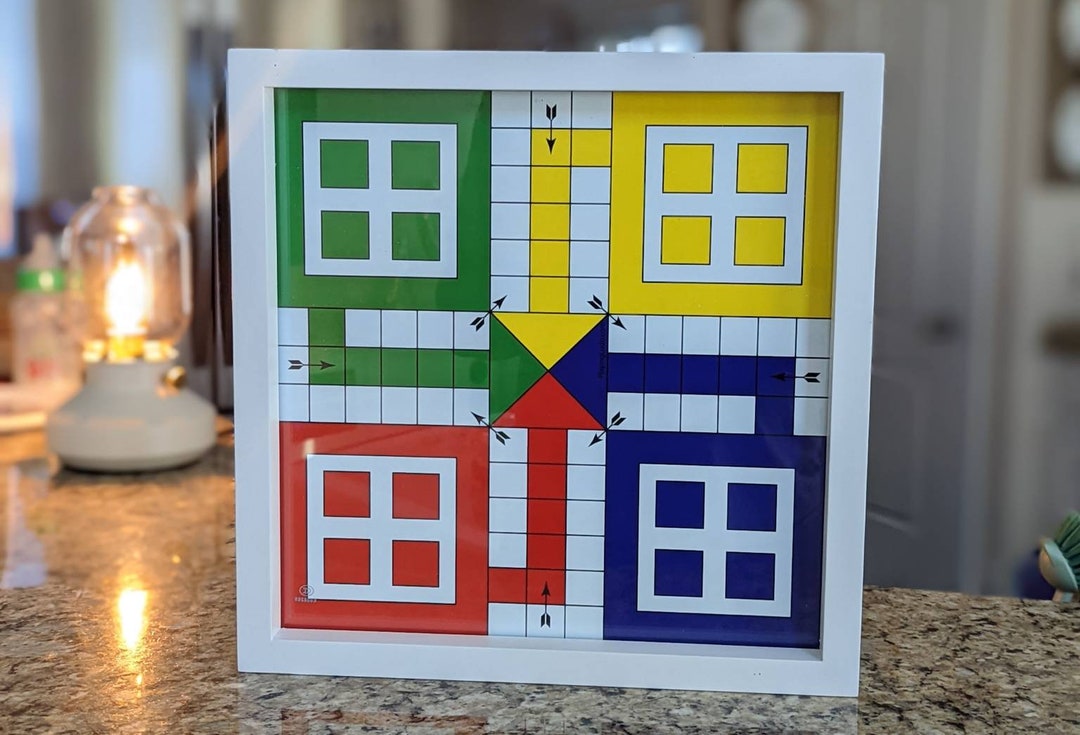 Ludo Game Board Glass Ludo Pachisi Dayakattam Ludi Parcheesi Mensch ...