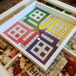 Handcrafted Ludo Game Board: Customizable Family Fun - Etsy