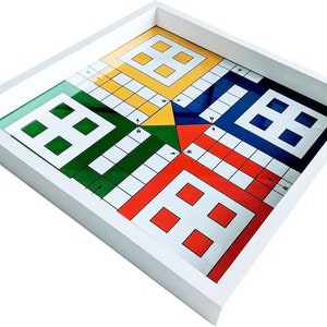Handcrafted Ludo Game Board: Customizable Family Fun - Etsy