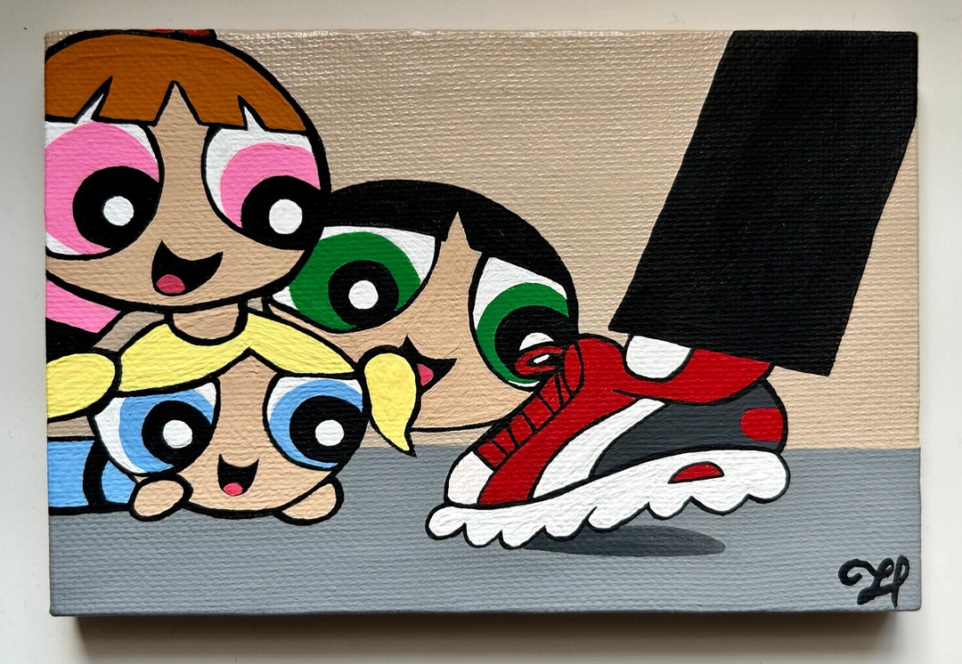 Powerpuff Girls - Mini Canvas Painting - Etsy
