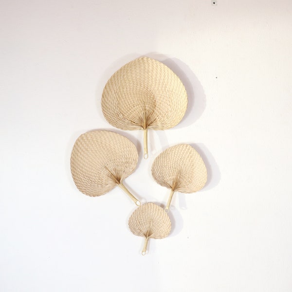 Palm Leaf Hand Fans - Etsy
