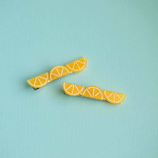 Orange Hair Clips - Etsy