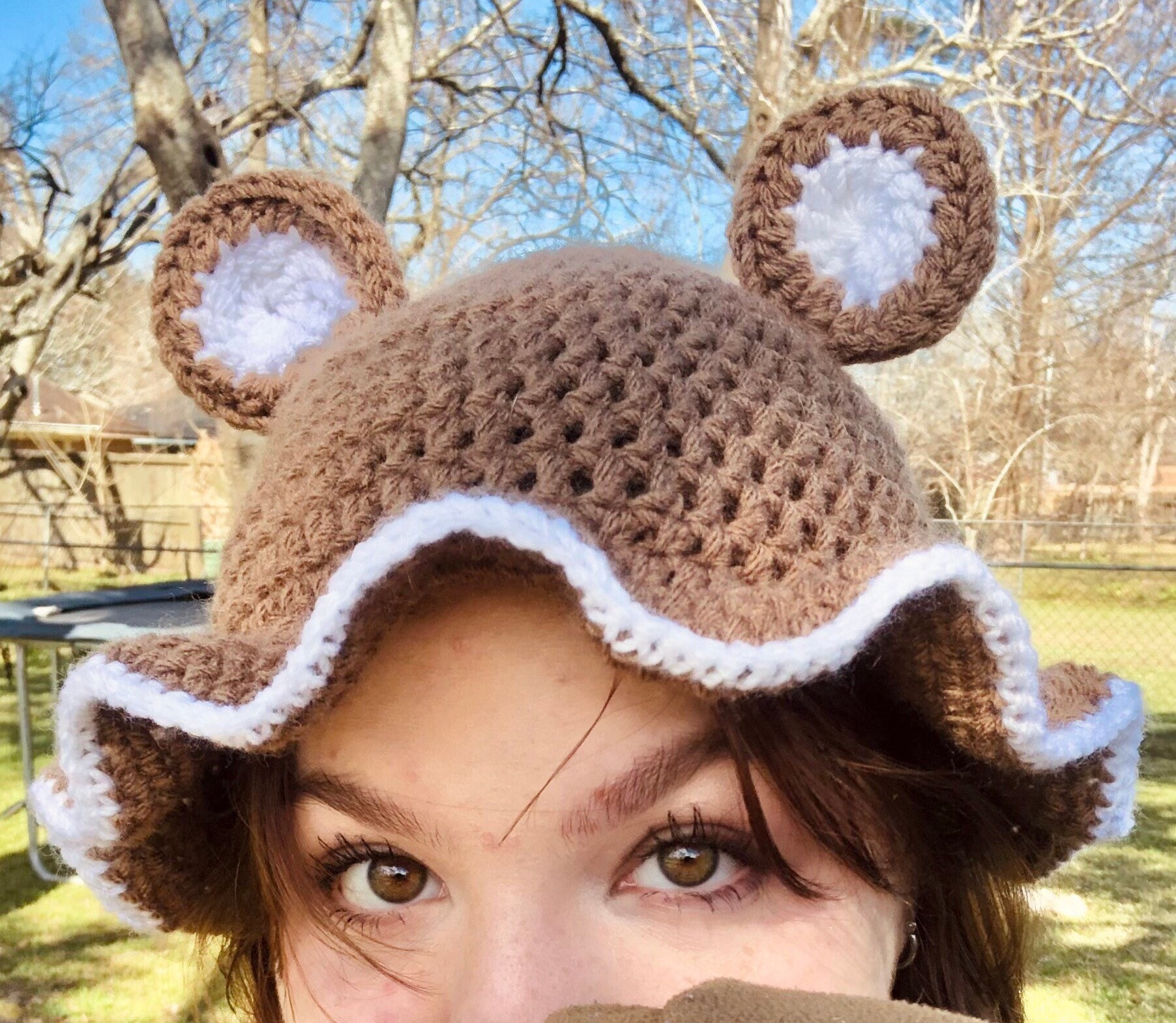 Bear Bucket Hat Crocheted Bear Hat - Etsy