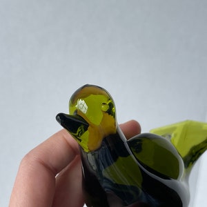 Vintage Viking Glass Epic Robin, Green Viking Glass Bird, Viking Glass ...