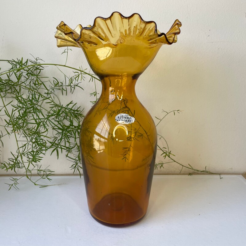 Mid Century Blenko - Etsy