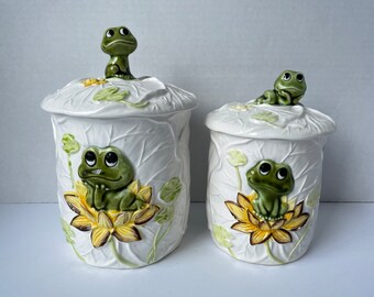 Frog Canister Set - Etsy
