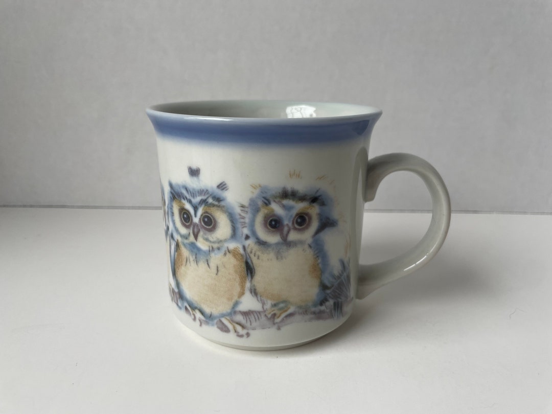Vintage Owl Mug, Vintage Boho Pottery Mug, Owl Decor, Vintage Owl ...