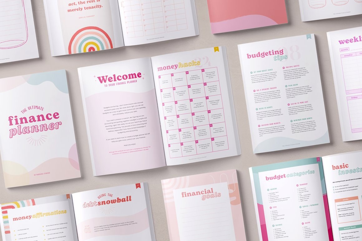 Ultimate Financial Planner Bundle Printable Financial Tracker Financial Goals Template Budget ...