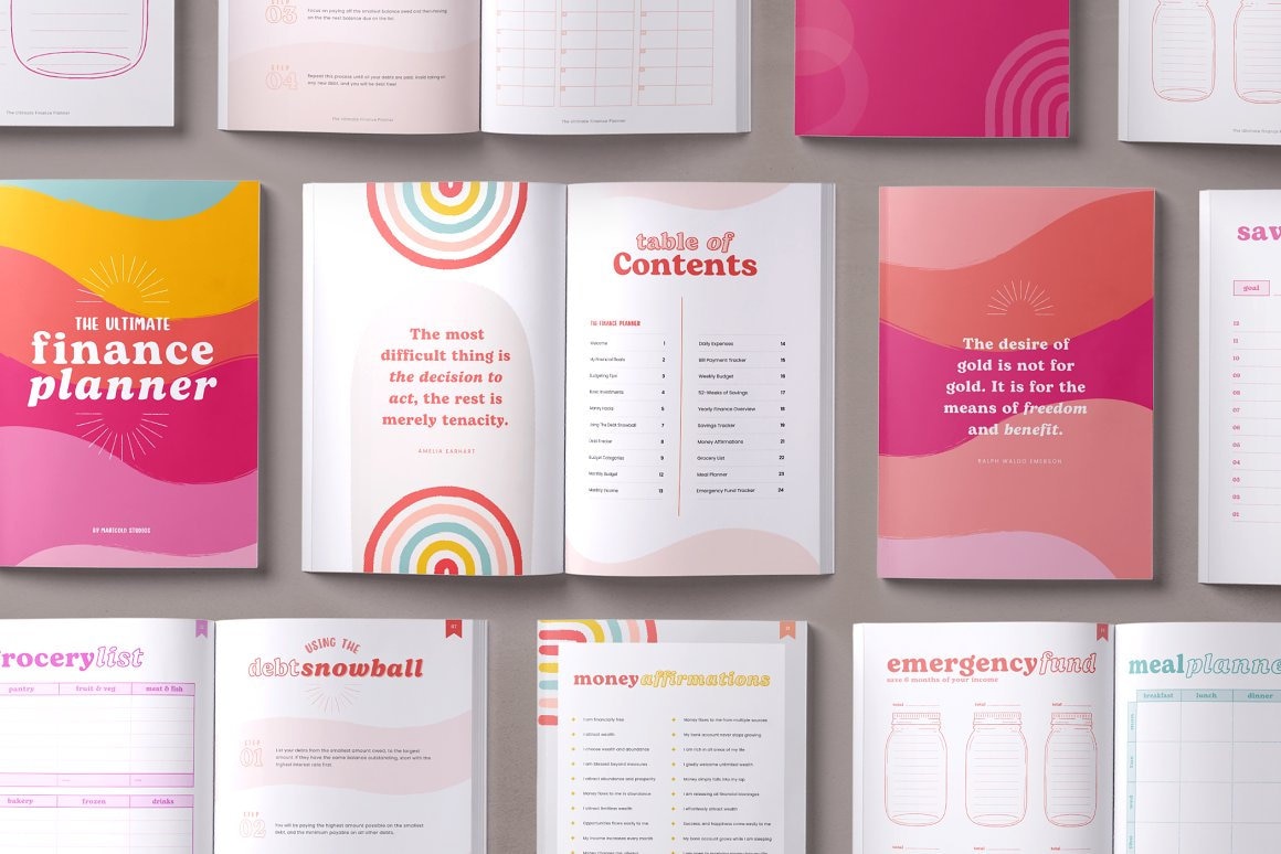 Ultimate Financial Planner Bundle Printable Financial Tracker Financial Goals Template Budget ...