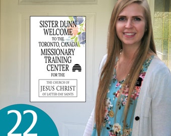 Digital Welcome Home LDS Missionary Signs Edit to | Etsy