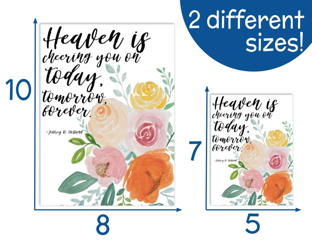 Heaven is Cheering You on Jeffrey R Holland Inspirational Quote LDS ...