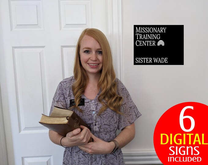 6 MTC at Home LDS Missionary Signs PLUS Foreign Language Mission Signs ...
