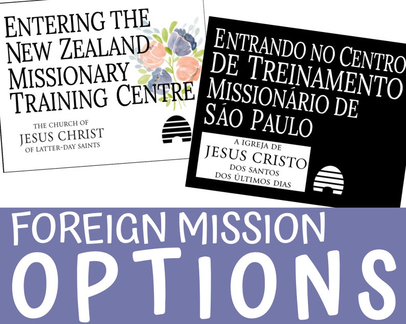 MTC at Home Signs for LDS Missionaries Called to Serve, Welcome Elders ...