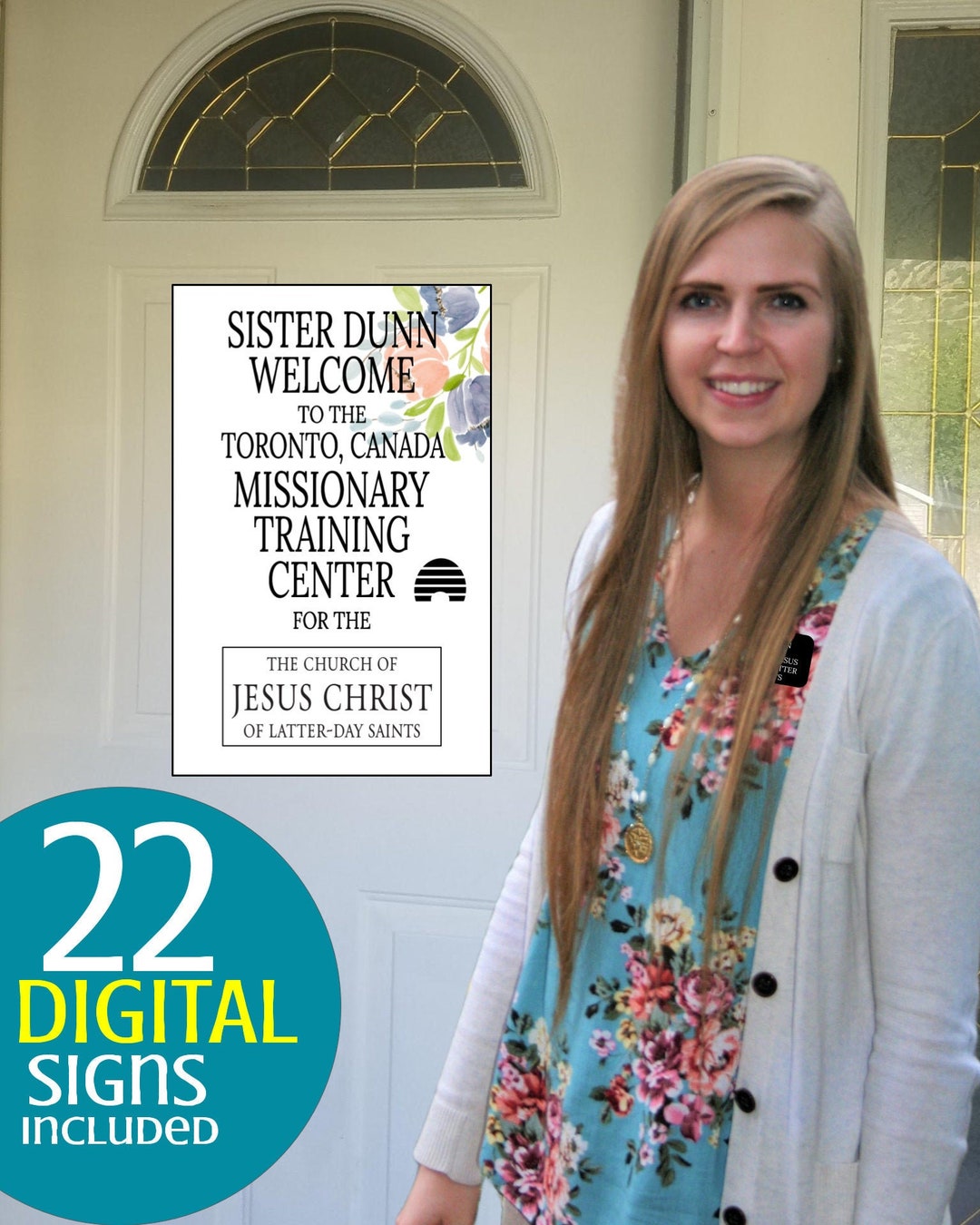 LDS Missionary at Home MTC Signs - Edit to Personalize Your Own Way! 22 ...