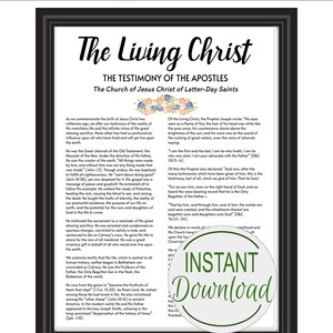 The Living Christ, the Church of Jesus Christ of Latter-day Saints, LDS ...