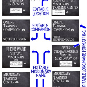 24 EDITABLE Home MTC Signs for LDS Missionary - Edit to Personalize ...