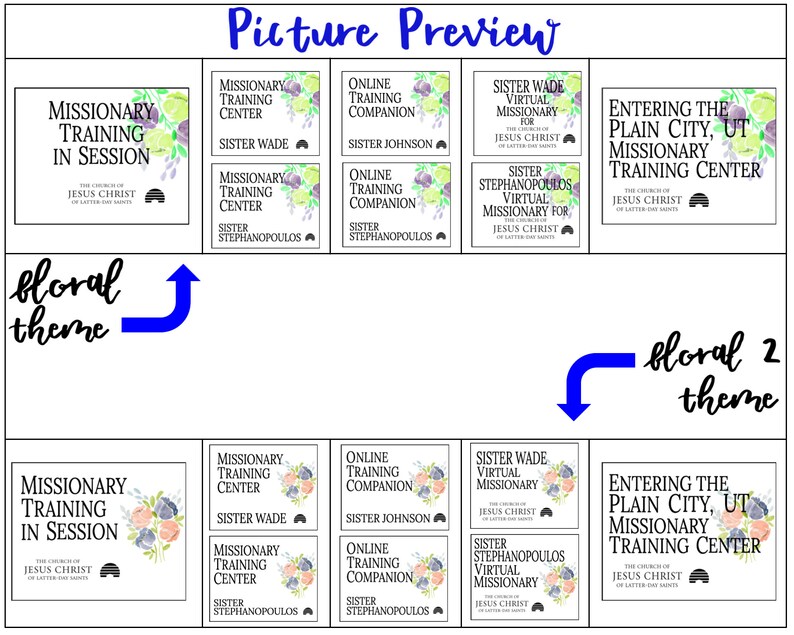 At Home MTC Signs; 40 LDS Missionary Printable Signs - Edit to ...