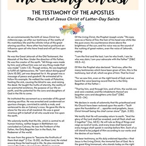 The Living Christ, the Church of Jesus Christ of Latter-day Saints, LDS ...