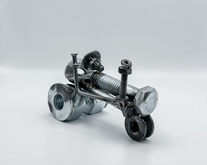 Tractor Nuts and Bolts Figure Figurine Farm Farmhouse Style Metal ...
