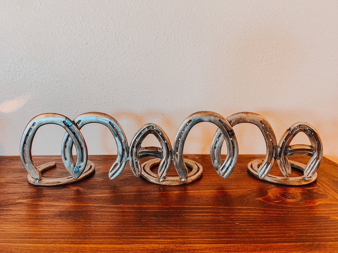 Horseshoe MAMA Sign Welded Metal Art Artwork Table Display Large Mom ...