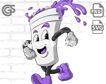 Lean Cup Spilling Svg - Etsy