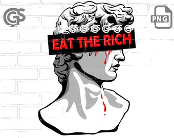 Eat the Rich Vector - Etsy