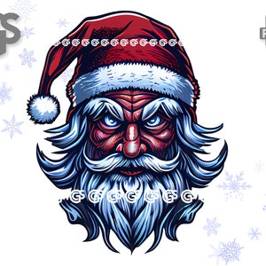 Evil Santa Claus PNG Christmas Digital T-shirt Santa's PNG, Sublimation ...