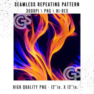 Seamless PNG Fire Flames - Seamless Pattern Repeating Design File ...