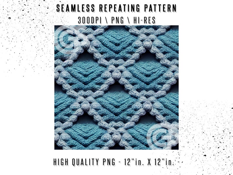 Seamless PNG Crochet Stitching Seamless Pattern Repeating - Etsy