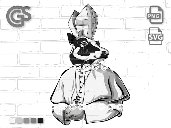 Holy Cow SVG PNG Religious T-shirt Digital Design Papal - Etsy