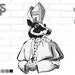 Holy Cow! - SVG PNG, Religious T-shirt Digital Design, Papal Pope ...