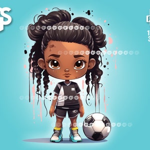 Black Soccer Girl PNG - Futbol Football Player Tshirt Sticker Digital ...