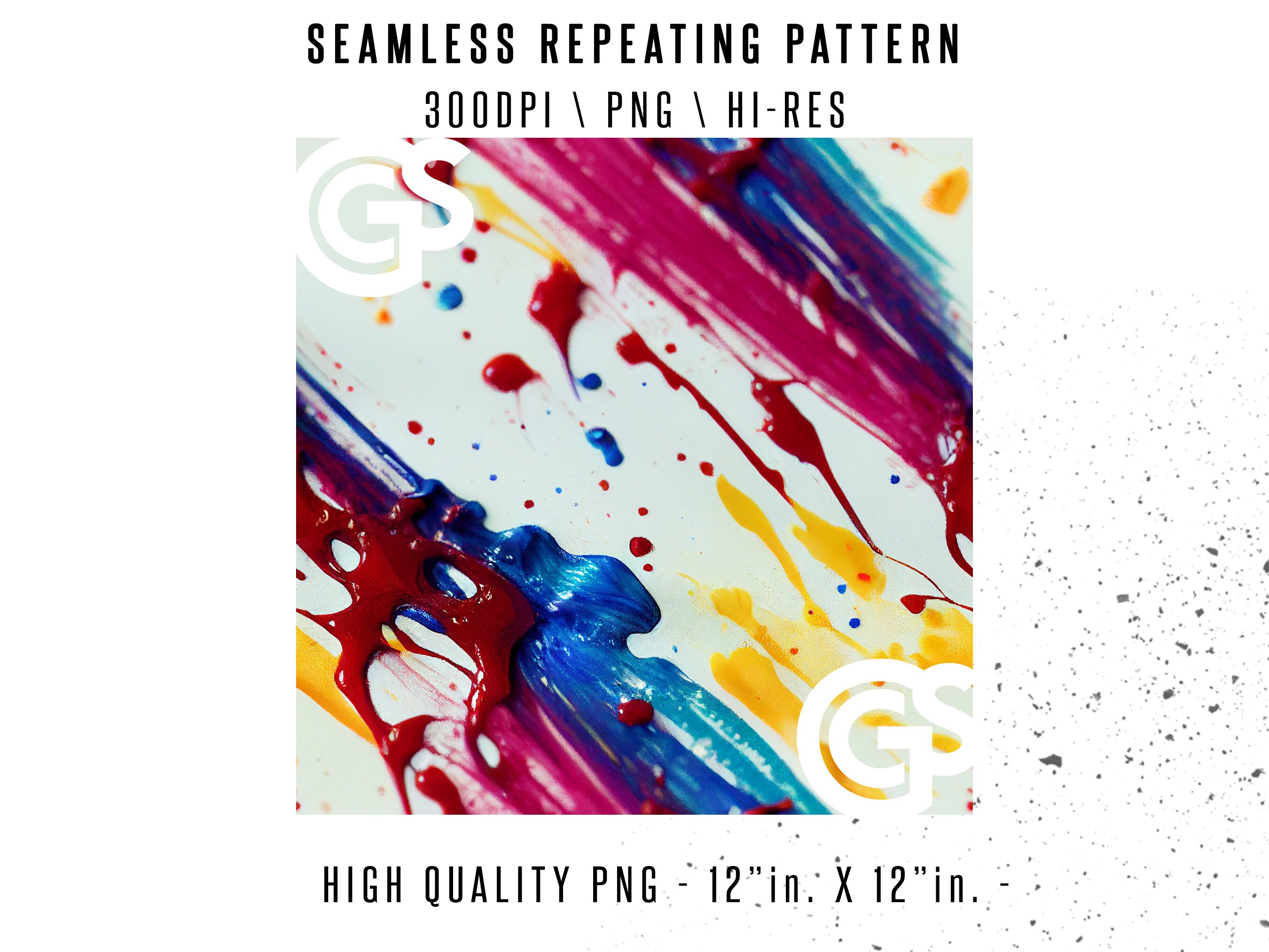 Seamless PNG Paint Splatter Seamless Repeating Design File - Etsy