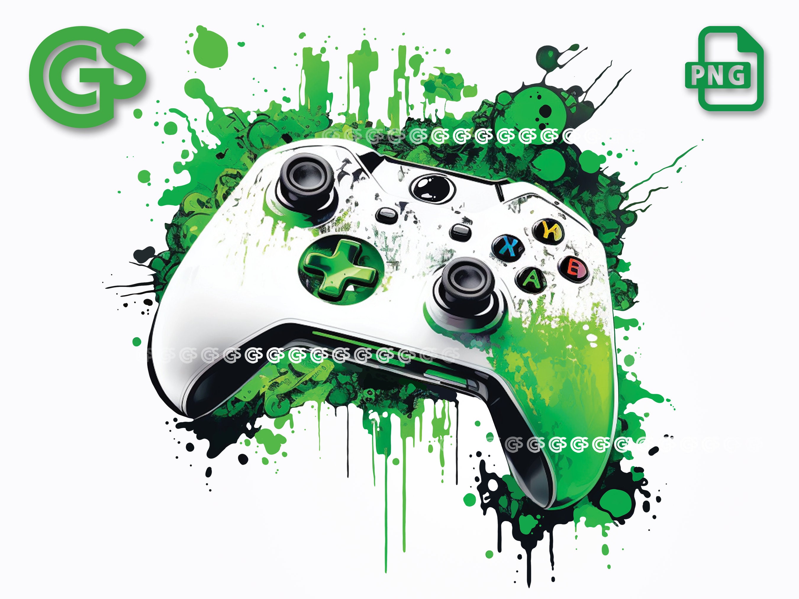 Graffiti Game Controller Bundle 3 PNG Files Gamer Life - Etsy UK