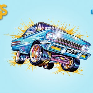 Old School Lowrider Bundle (3) PNG | Classic Cars Graphic T-shirt ...