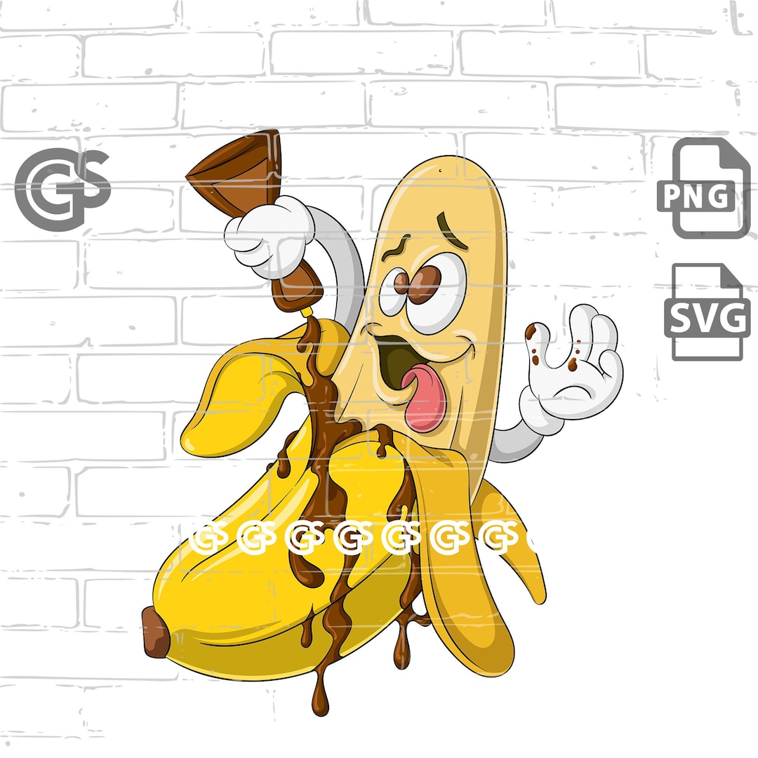 Freaky Banana SVG PNG, Graphic T-shirt Digital Design, Urban, Graffiti ...