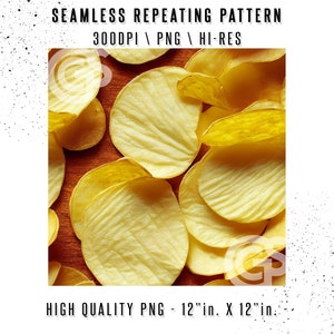 Seamless PNG Potato Chips Crisps - Seamless Pattern Repeating Design ...