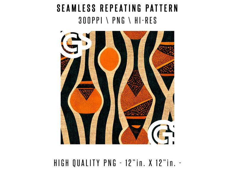 Abstract African (6) - Seamless Pattern Repeating Design File ...
