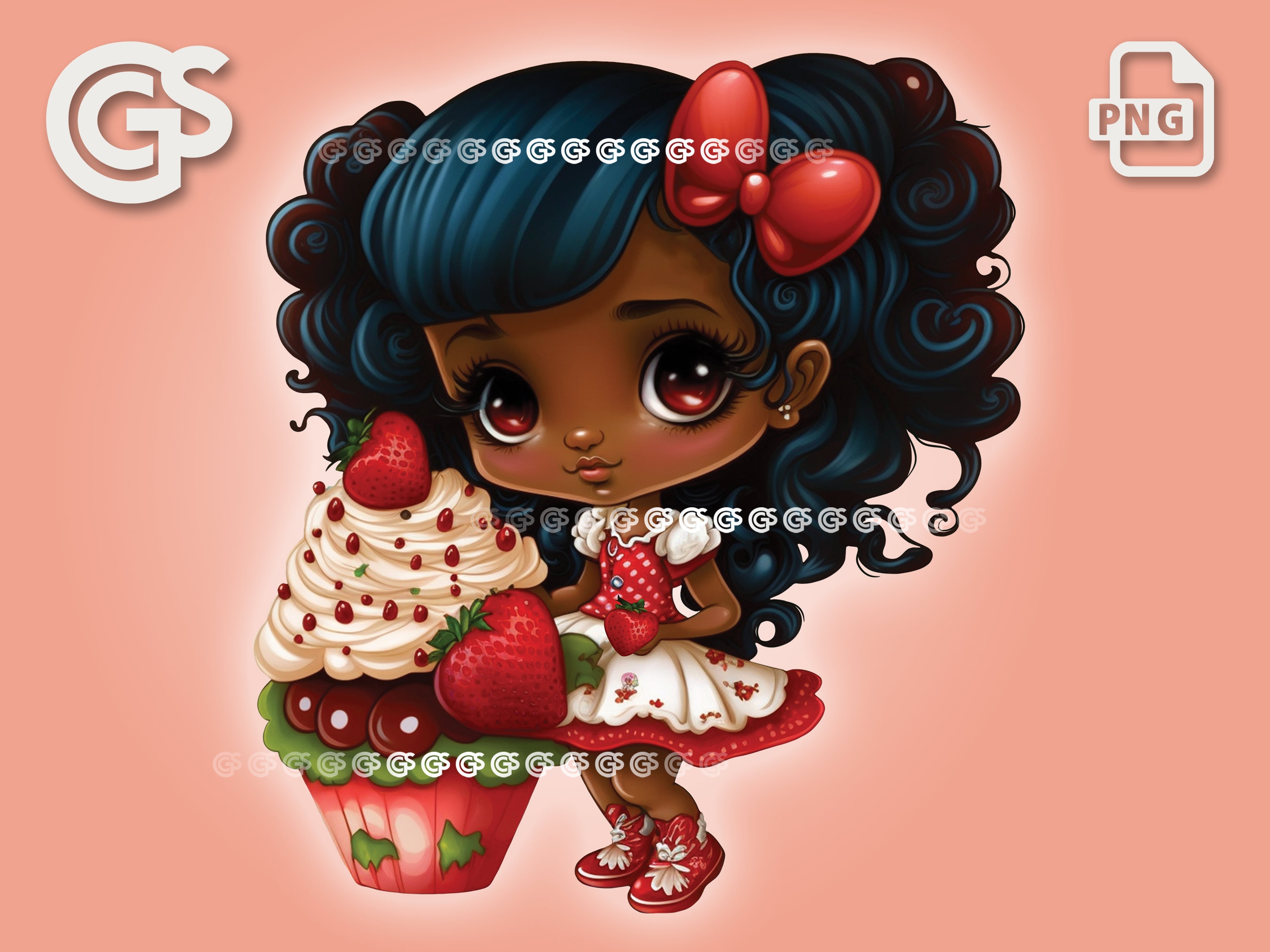 Strawberry Shortcake Cartoon Black Girl at Liam Mckillop blog