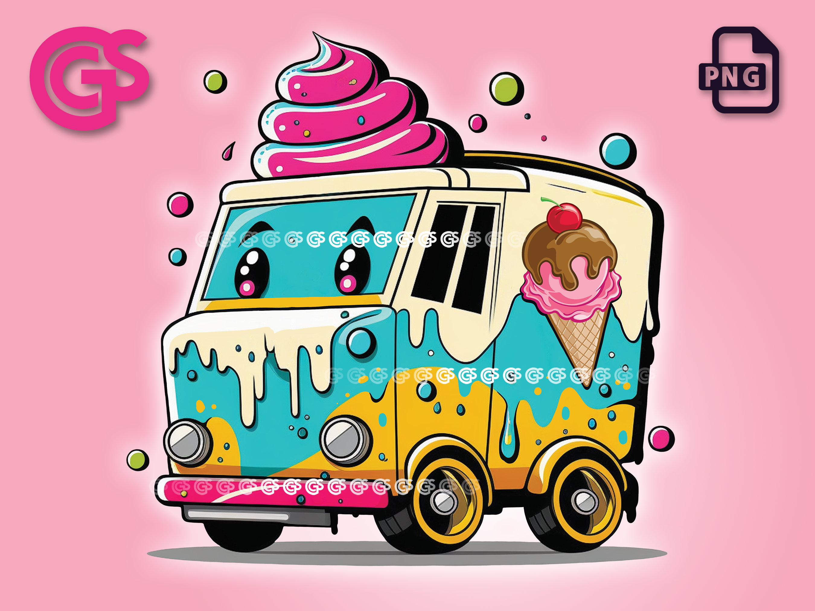 Ice Cream Truck Kids Cartoon