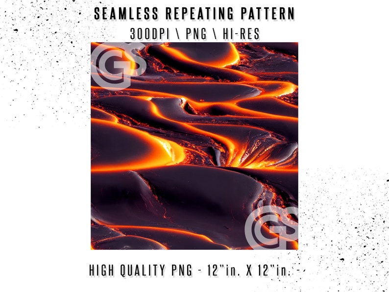 Seamless PNG Lava Flow Seamless Pattern Repeating Design - Etsy