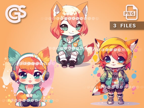 Anime Fox Girl Chibi
