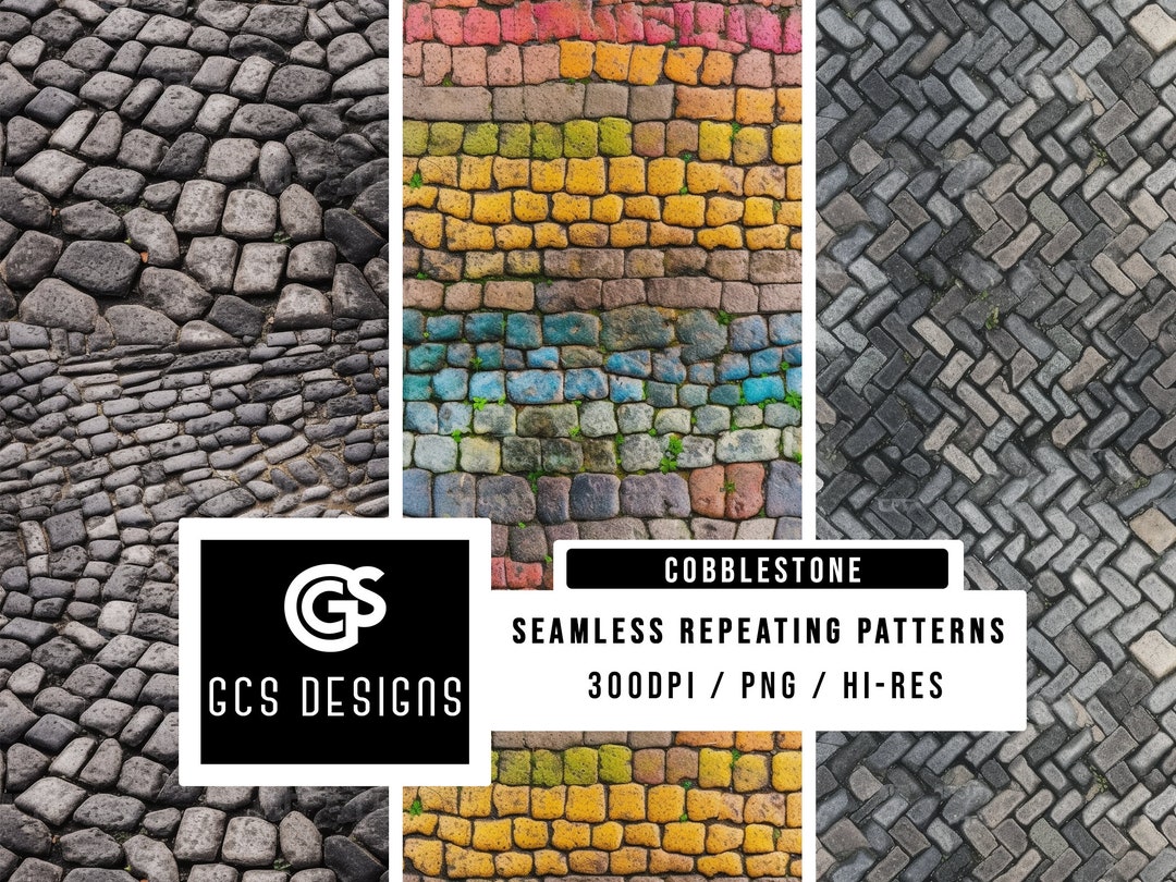 Seamless PNG Cobblestone | Seamless Pattern Repeating Design File ...