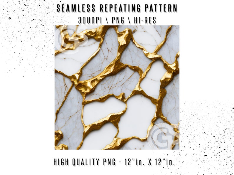 Seamless PNG Gold Veined Marble Seamless Pattern Repeating - Etsy