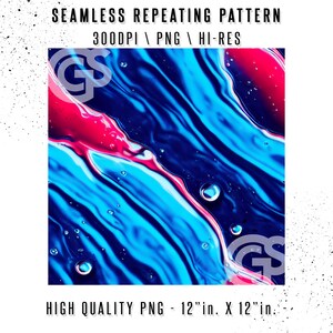 Seamless PNG Aquapunk | Seamless Pattern Repeating Design File, Digital ...