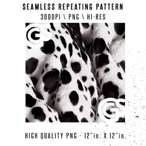 Digital Paper Dalmatian Fur - Seamless Pattern Repeating Design File ...
