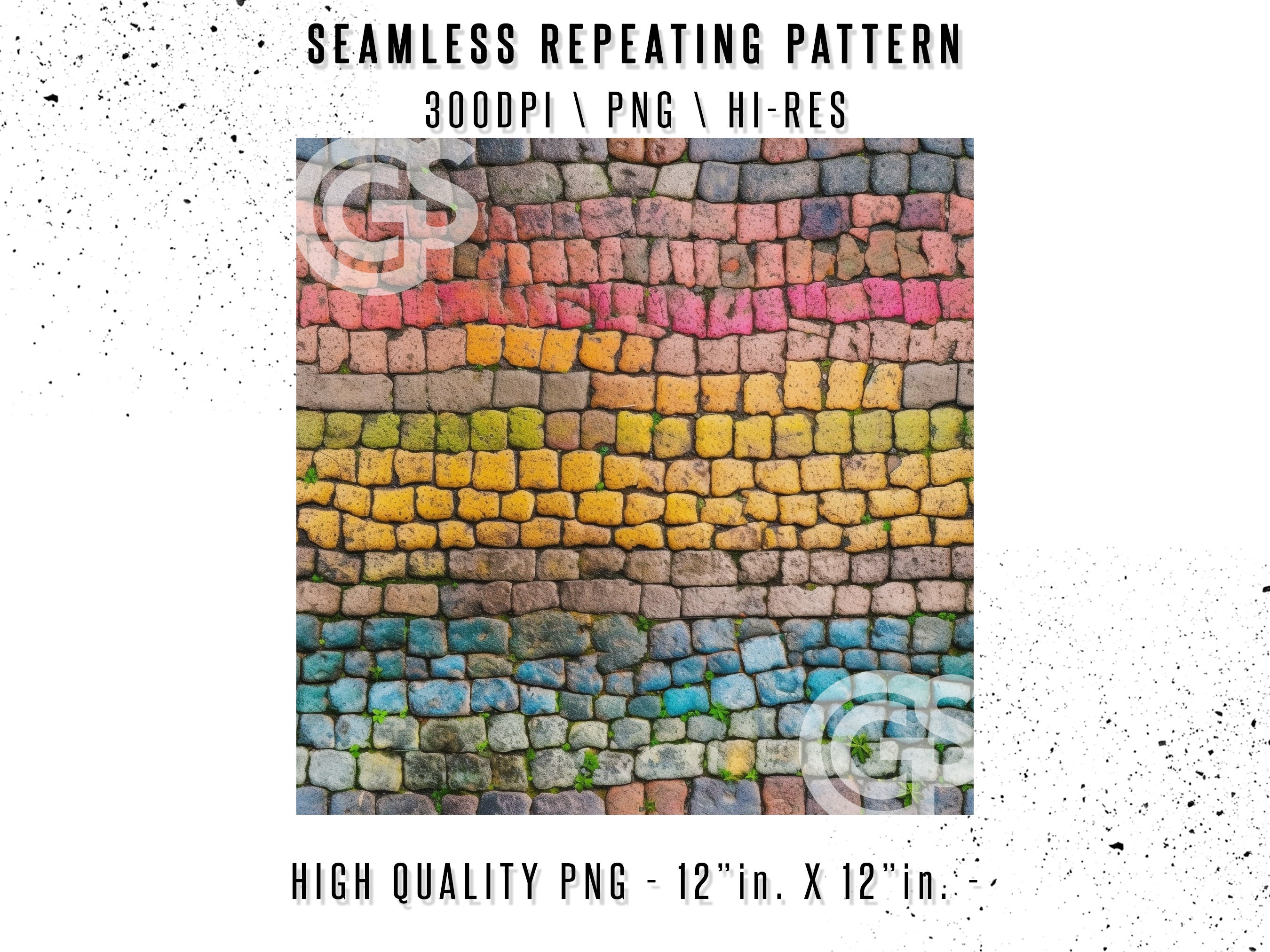 Seamless PNG Cobblestone | Seamless Pattern Repeating Design File ...