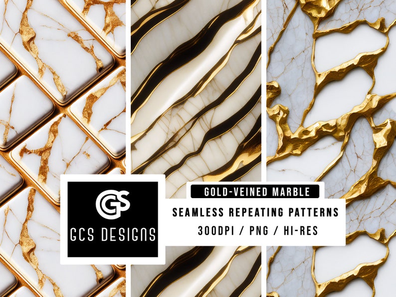 Seamless PNG Gold Veined Marble Seamless Pattern Repeating - Etsy