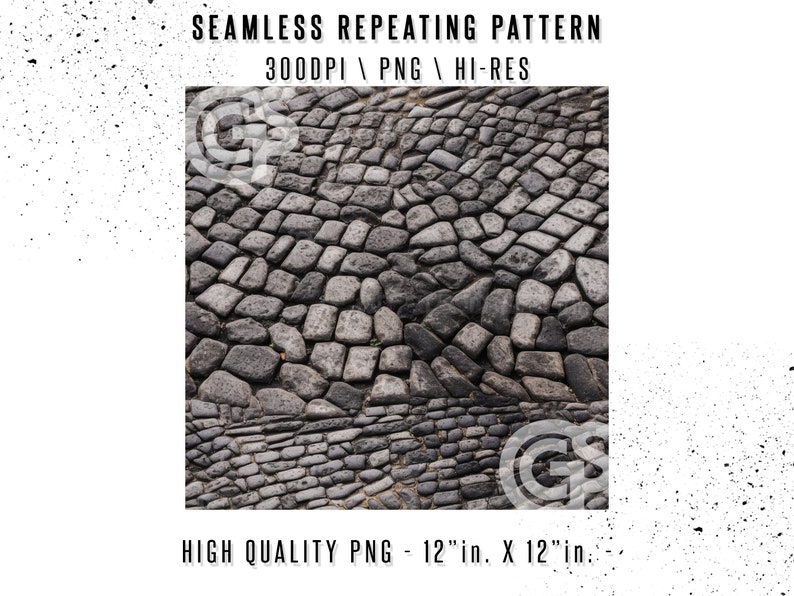 Seamless PNG Cobblestone Seamless Pattern Repeating Design - Etsy